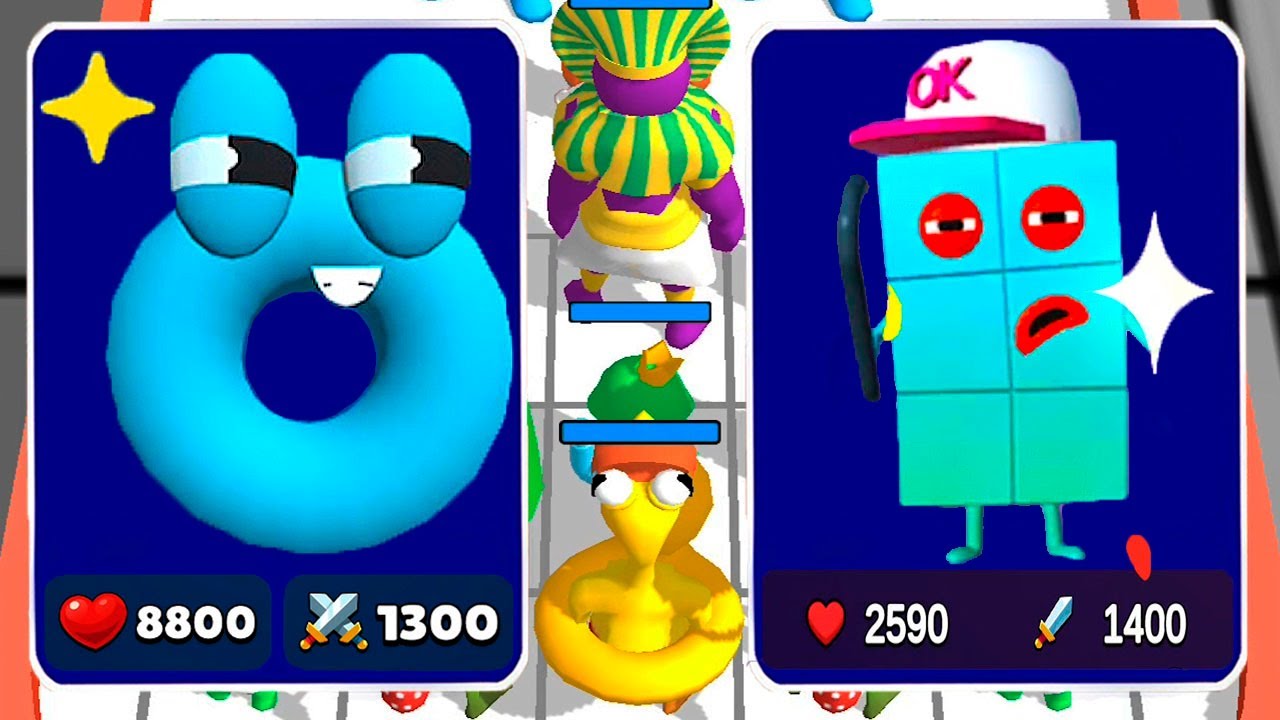 Merge 'ALPHABET RUN + Rainbow Friends + NUMBER BLOCK' Merge Battles⭐⭐⭐⭐ ...