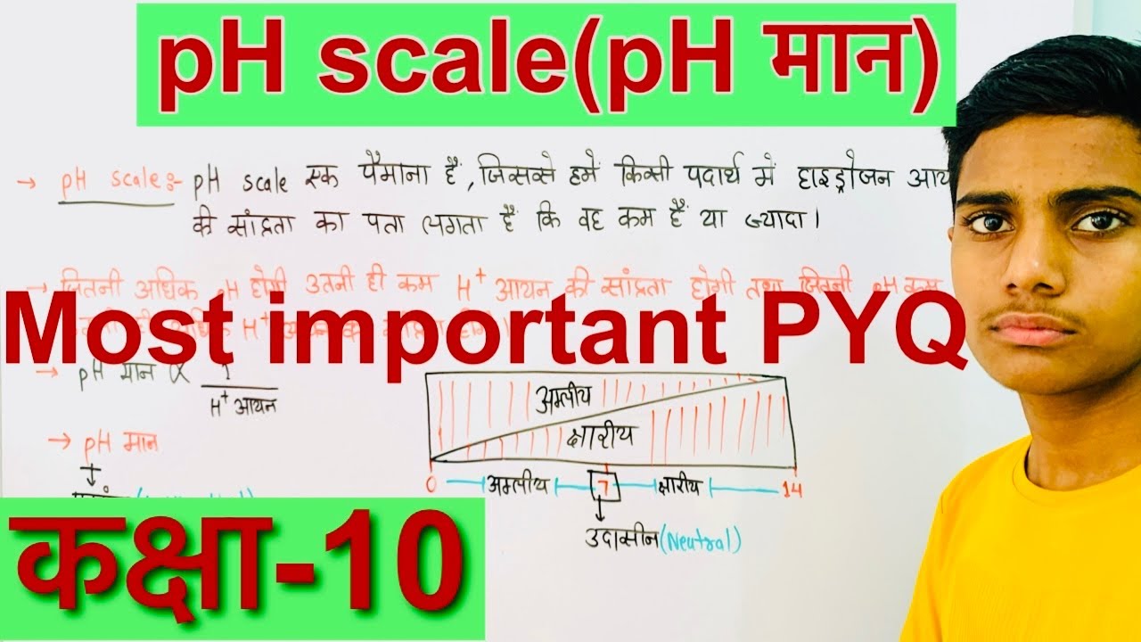pH मान || pH Scale With Important PYQs||Class 10th BOARDS Science - YouTube