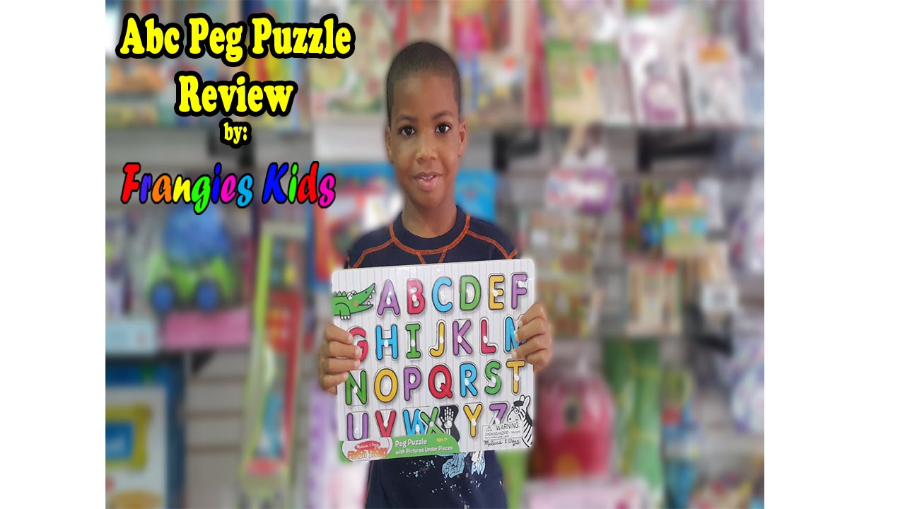 ABC Peg puzzle Review from Melissa & Doug - YouTube