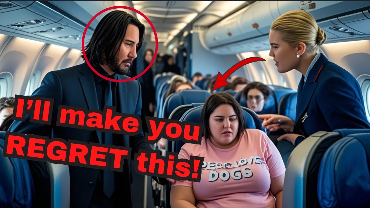Flight Attendant Mistreats Overweight Woman—Keanu Reeves Steps In and ...