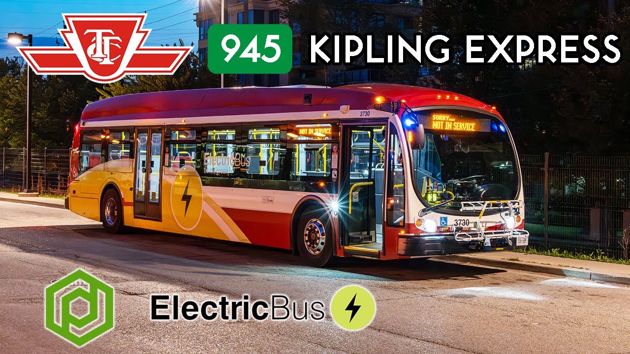 TTC Proterra BE40 3747 Electric Bus Ride - YouTube