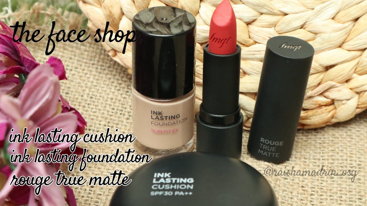the face shop ink lasting cushion, ink lasting foundation trial kit ...