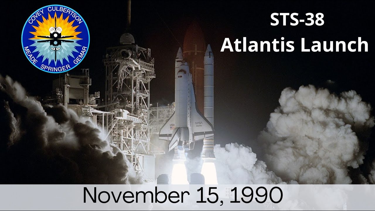STS-38 Space Shuttle Atlantis Countdown to Launch and Replays - Video Enhanced - YouTube