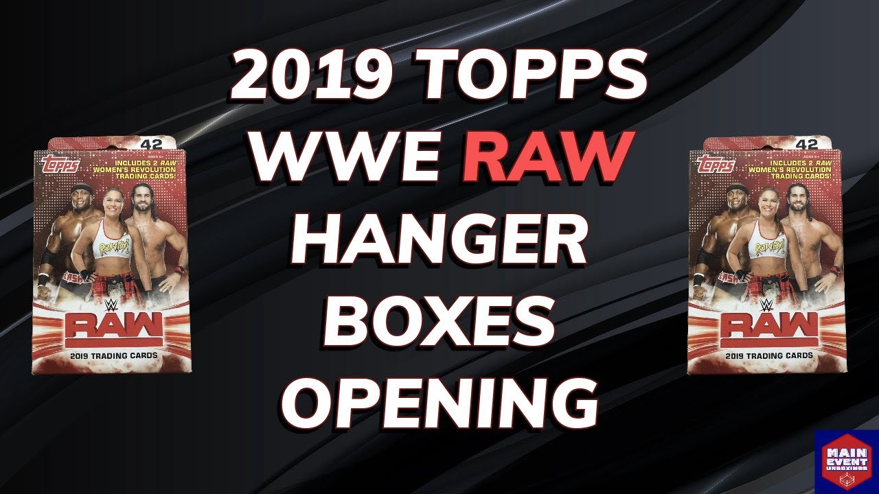 2019 Topps WWE Raw Two Hanger Boxes Opening - YouTube