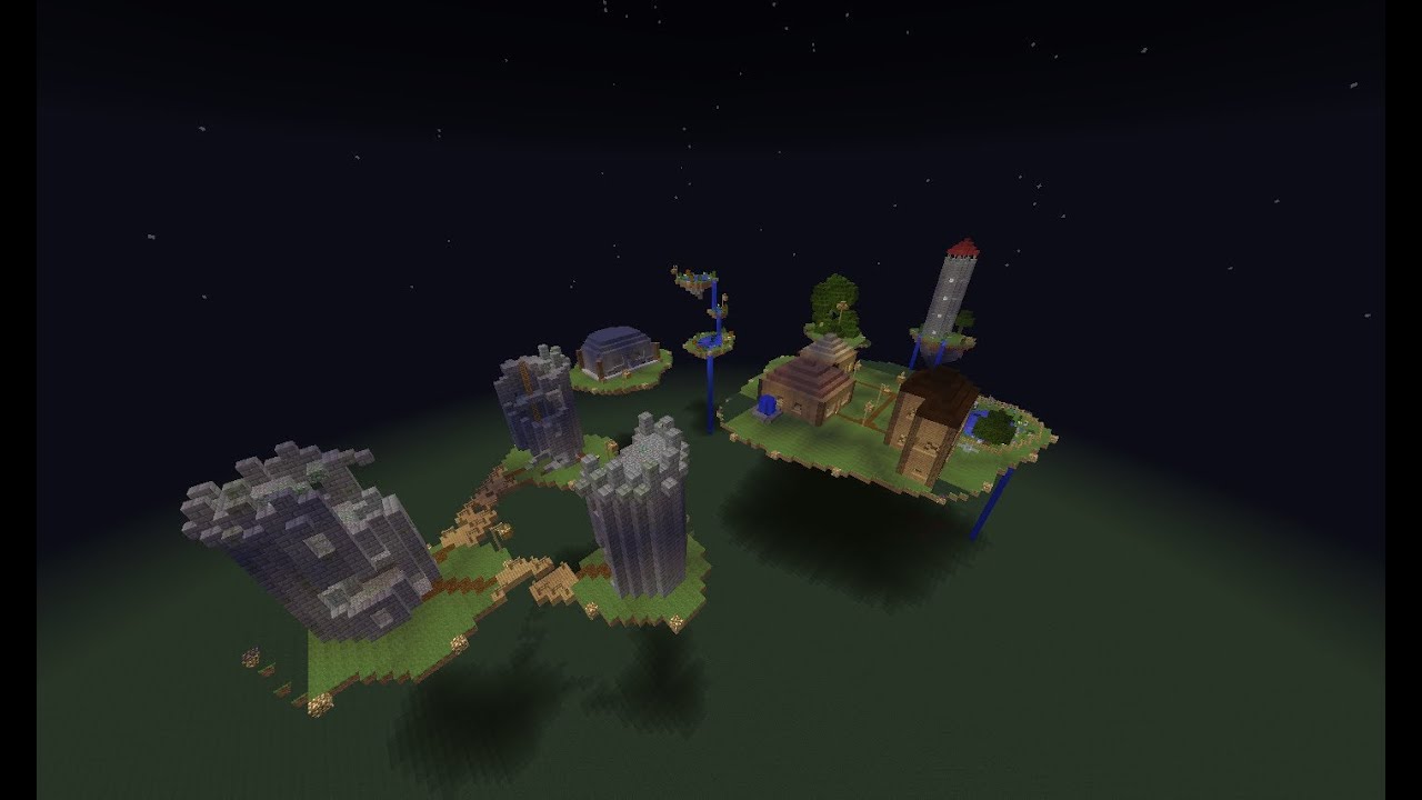 Minecraft epic build:Floating islands! - YouTube