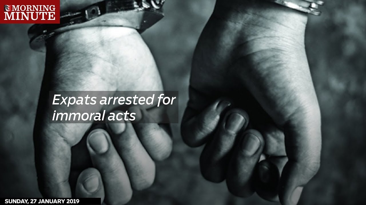 Expats arrested for immoral acts - YouTube