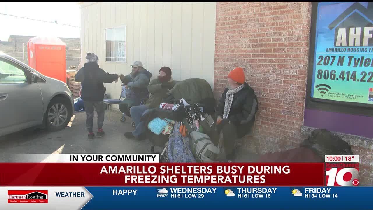 VIDEO: Amarillo shelters providing a lifeline during cold snap - YouTube