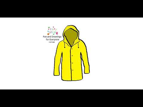 How To Draw A Raincoat - YouTube