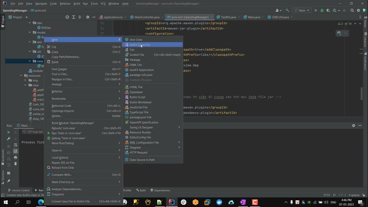 Hướng dẫn export file jar cùng thư viện với maven (Export jar executable with libs maven ...