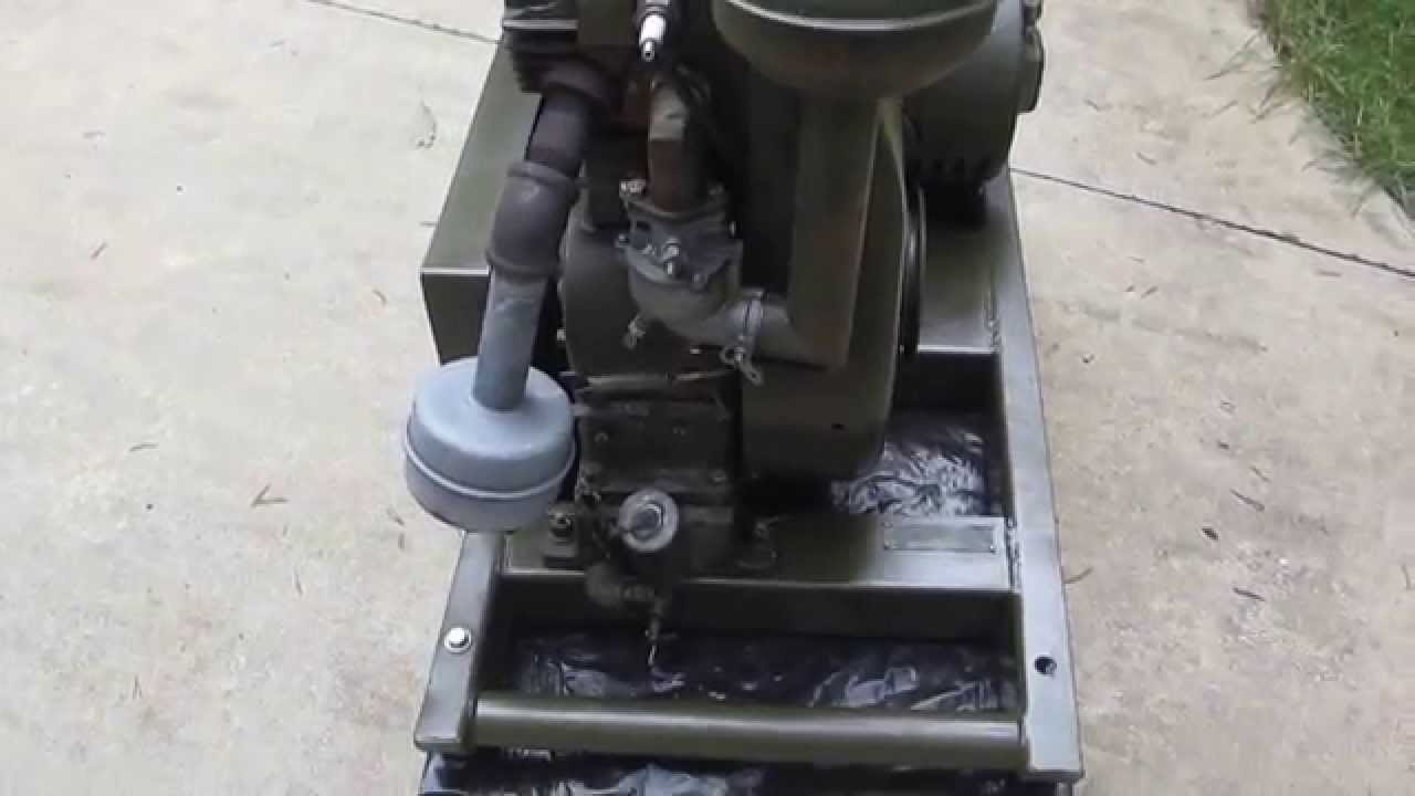 MILITARY GENERATOR PE75 U - YouTube