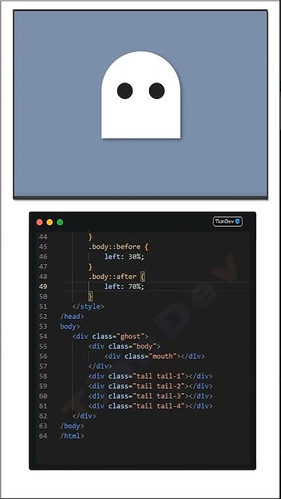 CSS Halloween Ghost Animation - Part 1 - YouTube