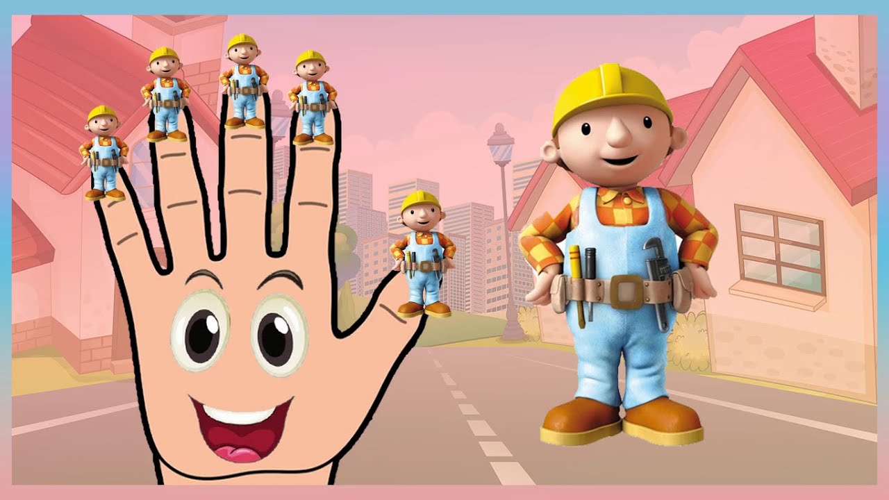 Bob The Builder Childrens' Finger Family Nursery Rhyme Song - YouTube