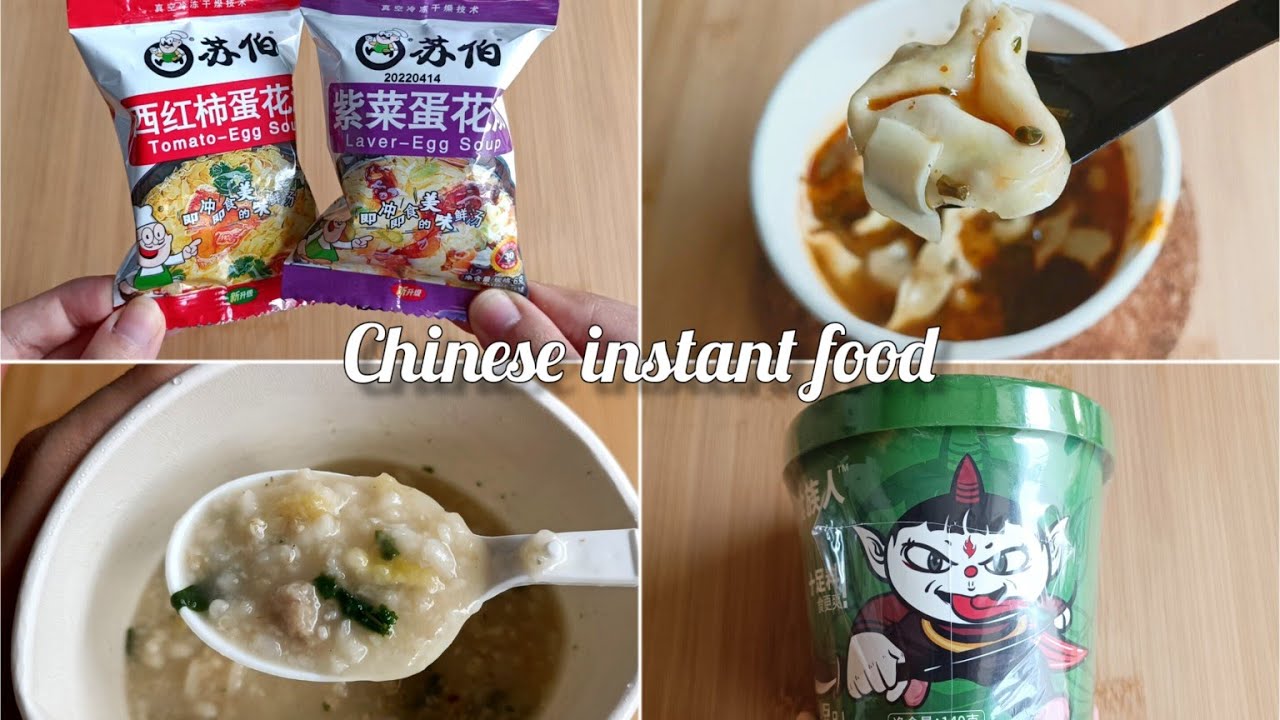 Trying many kinds of Chinese instant food | Nyobain berbagai macam ...