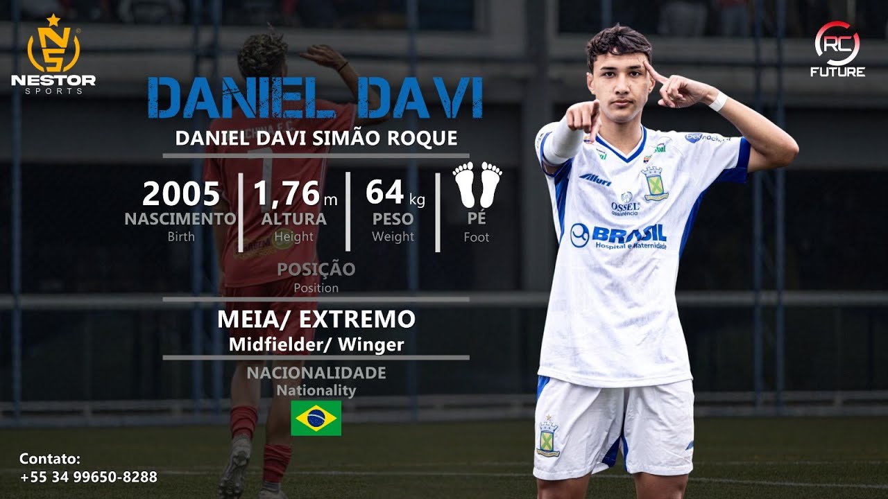 Daniel Davi - Meia / Extremo (Midfielder / Winger) - 2024 - YouTube