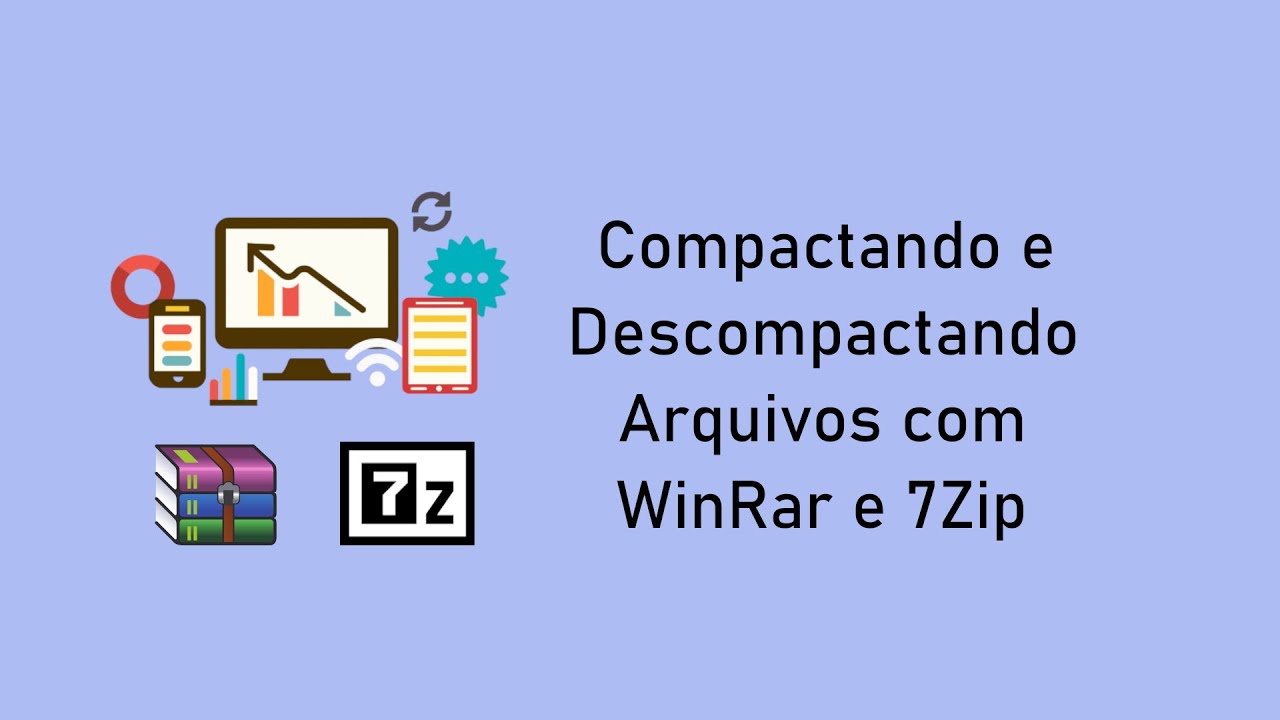Compactando e descompactando arquivos - YouTube