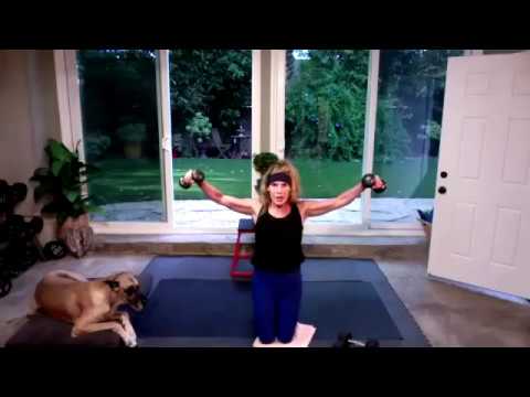 45-Minute Strength-Training Workout with Weights Legs & Shoulders - YouTube