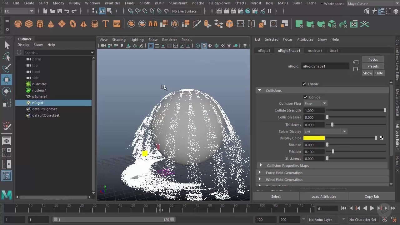 Creating Passive Colliders in Maya - YouTube