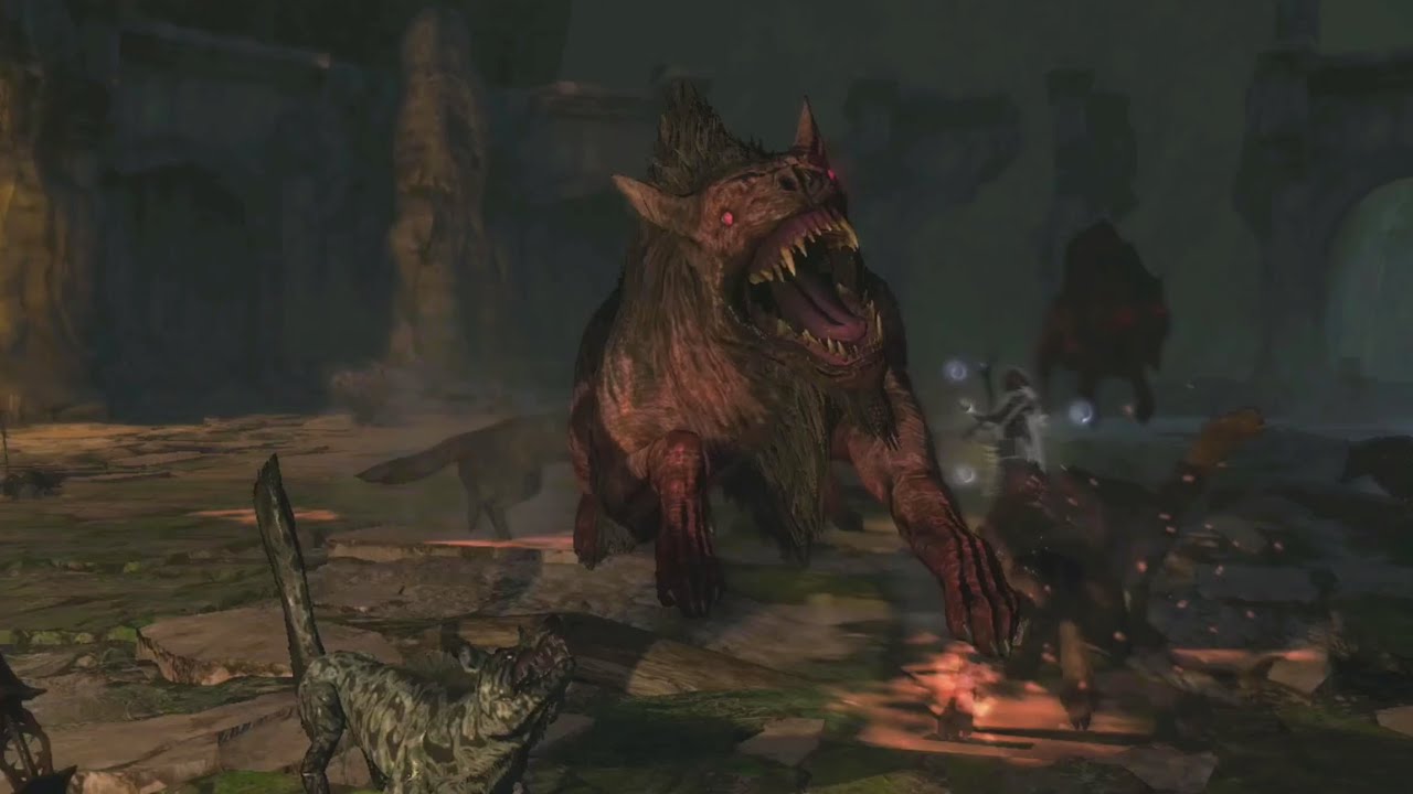 Getting surprised by Garm in the Black Abbey [Dragon's Dogma] - YouTube