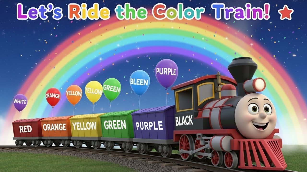 Let’s Ride the Color Train! 🚂🌈 | Fun Kids Song & Learning Colors - YouTube
