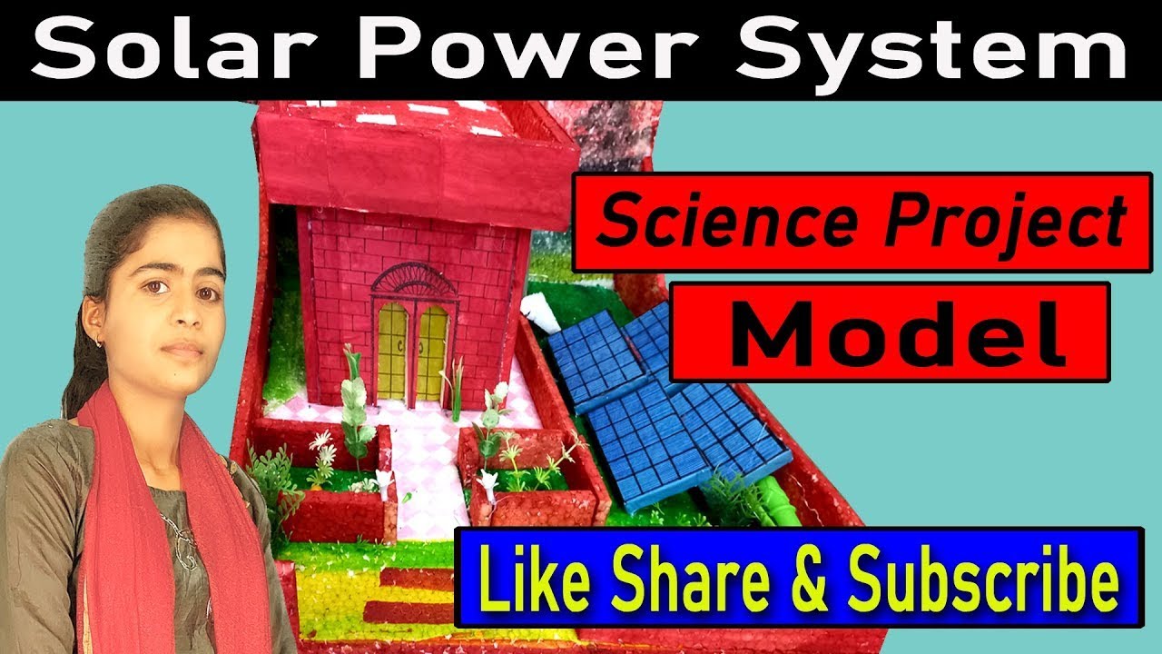 how to use solar energy at home | science project model | Solar Power ...