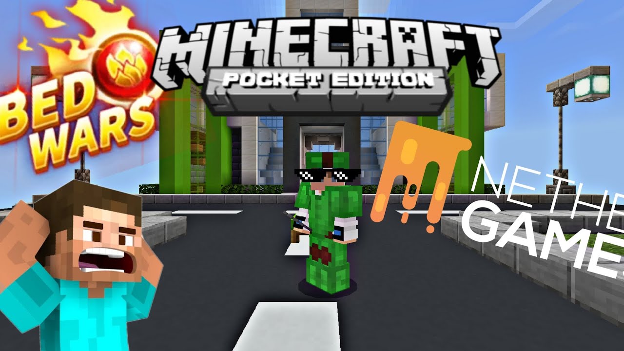 Minecraft bedwars gameplay in Mcpe|Nether games - YouTube