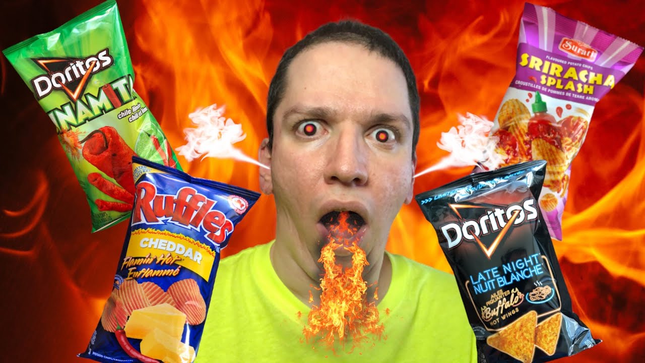 IRANIAN Taste Testing AMERICAN & CANADIAN SPICY CHIPS !!! - YouTube