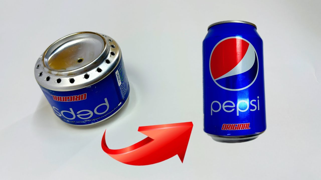 How to make gas stove with soda can is very simple and amazing - YouTube