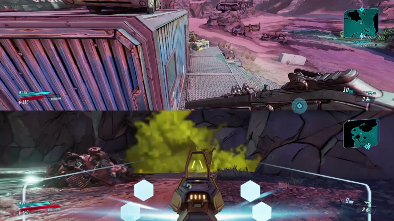 Borderlands 3 splitscreen Gameplay - YouTube