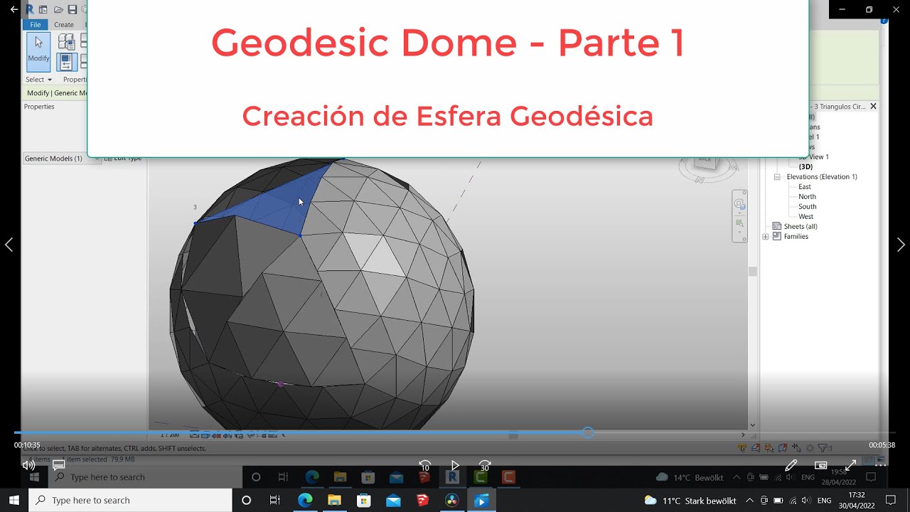 Creación de Domo Geodesic en Revit con Valores Paramétricos - Parte I ...