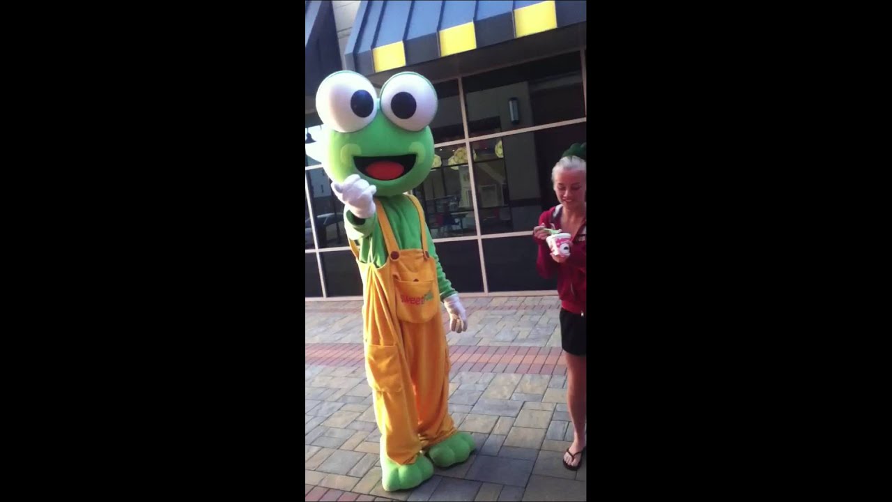 Sweet Frog Mascot dance lesson - YouTube