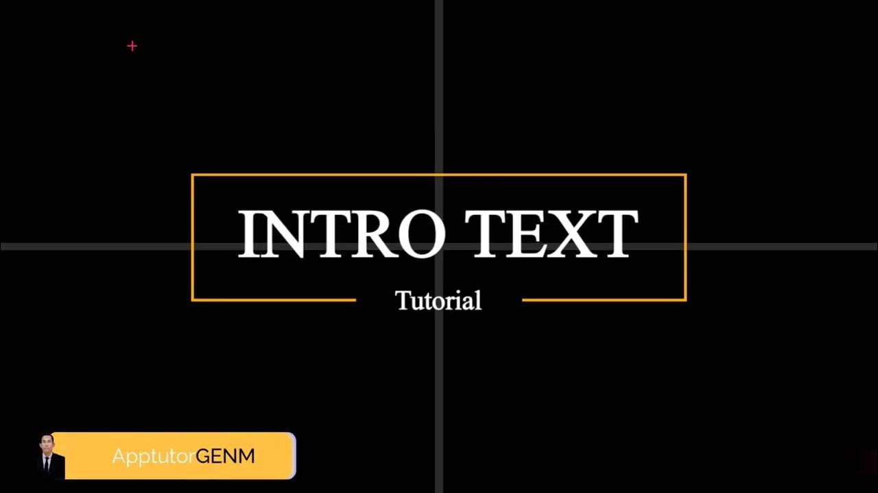 Intro Text | Kine Master App - YouTube