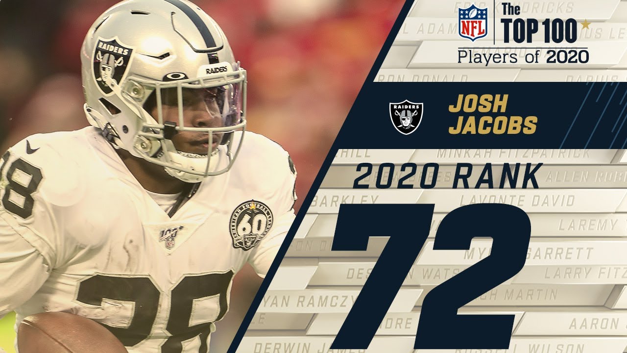 #72: Josh Jacobs (RB, Raiders) | Top 100 NFL Players of 2020 - YouTube