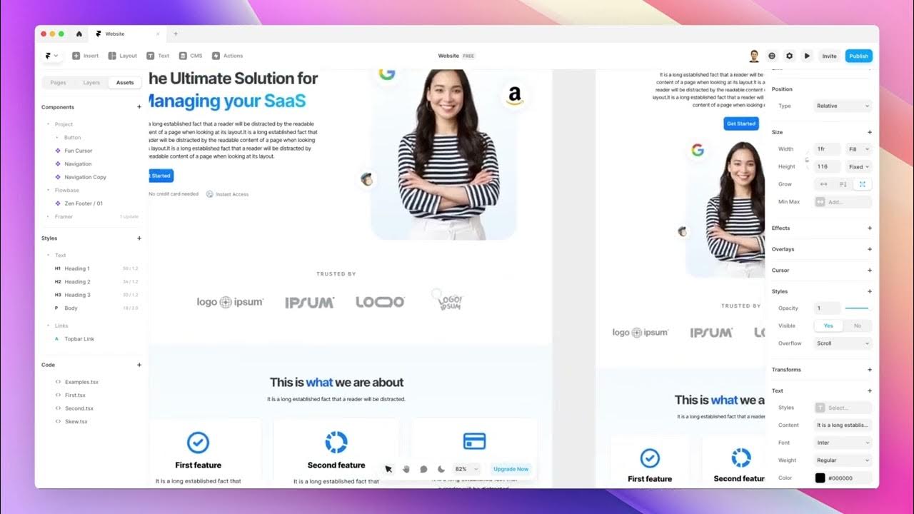 Overflow and Hide Tool in Framer - YouTube