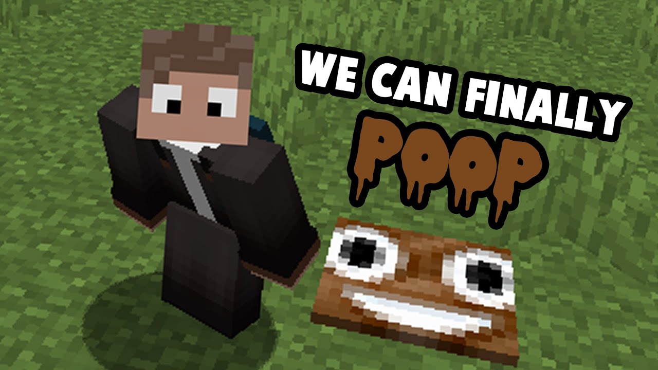 I made so that you can poop in minecraft... - YouTube