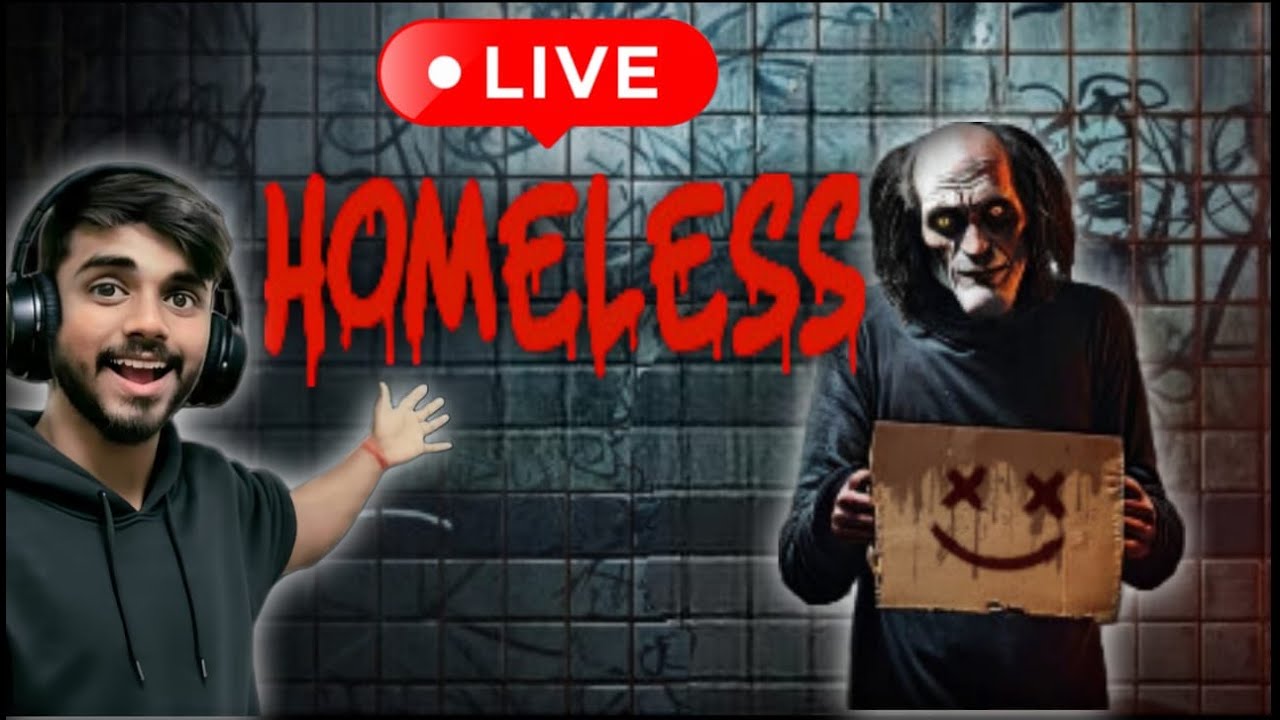 🔥 DARYLMO IS 🏚️ “Living the Fear – Homeless Horror Game Live Gameplay ...