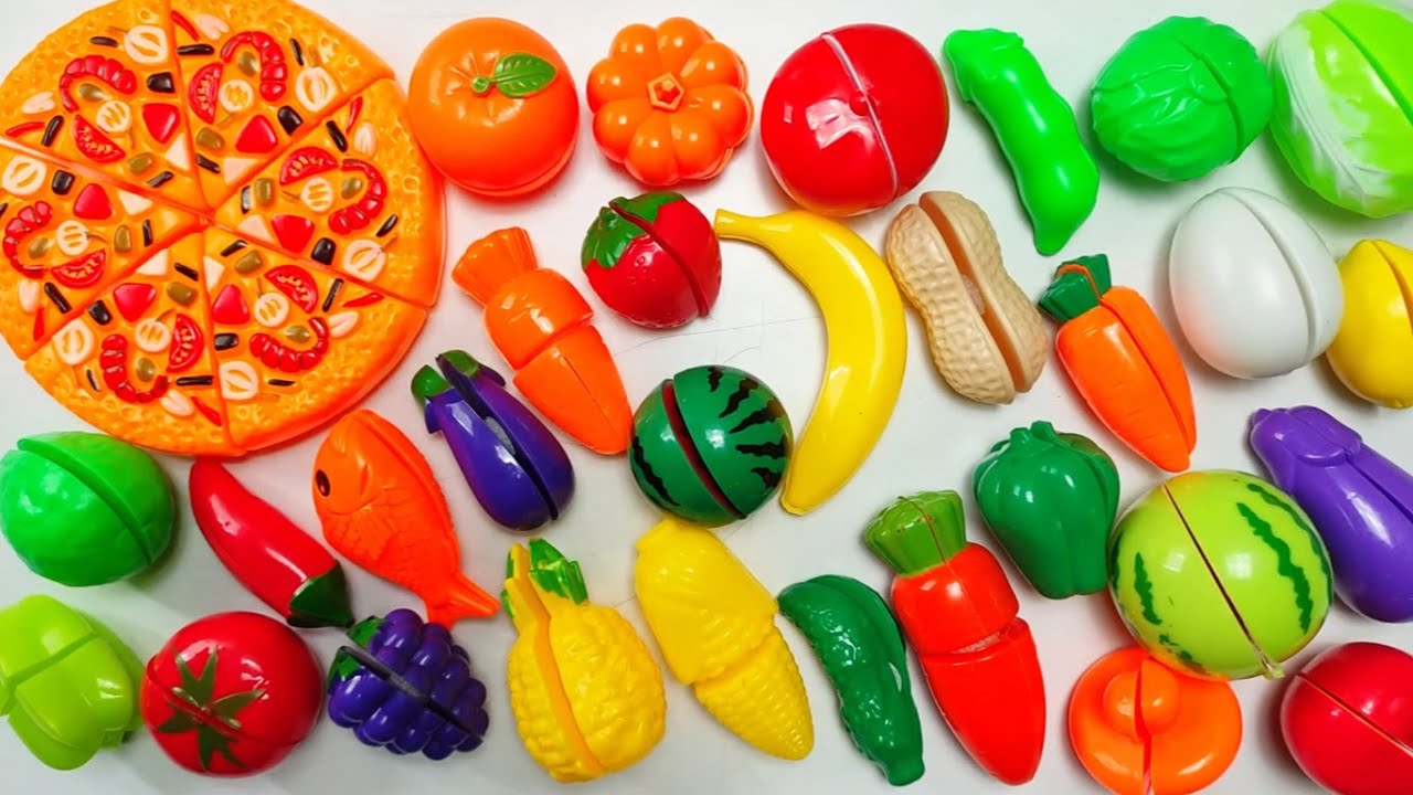 ASMR Cutting Vegetables and Fruits | Pop It and Squishy Toys for Deep Crisp Sounds - YouTube