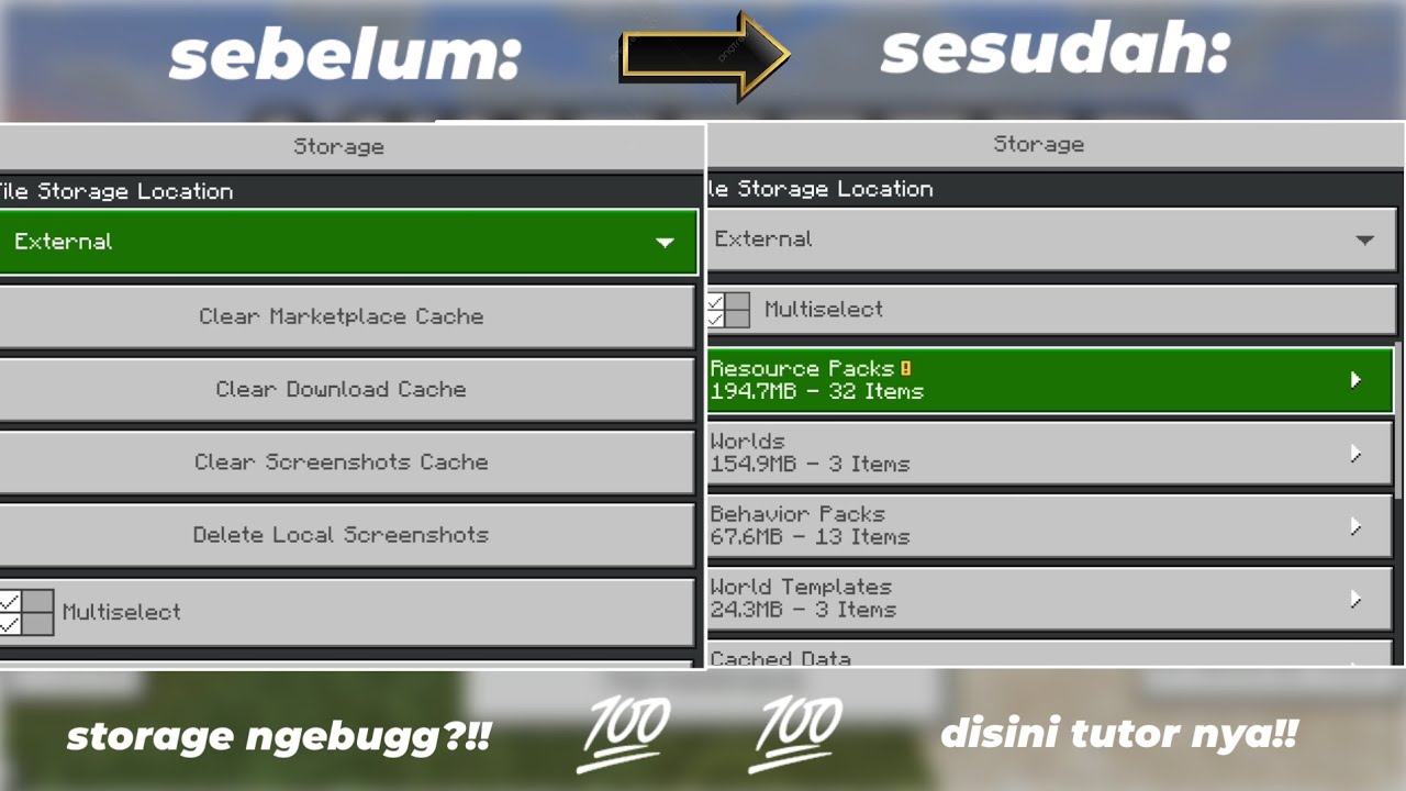 cara mengatasi storage yang ngestack/ngebug - 1 menit beres💯 || MINECRAFT MCPE #minecraft # ...