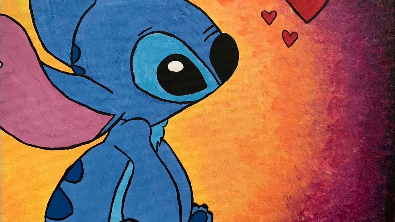 Stitch Painting & Father’s Day Gift Idea - YouTube