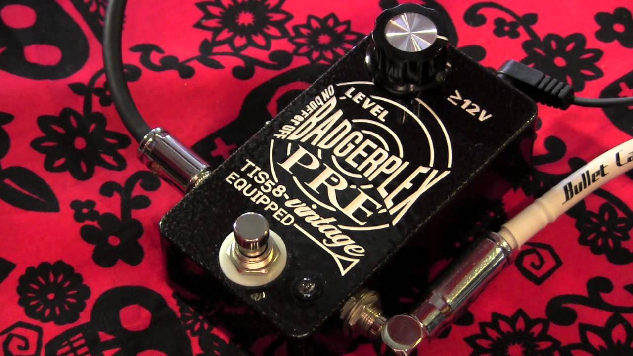 Badger Effects BADGERPLEX PRE vintage echoplex preamp boost guitar pedal demo - YouTube