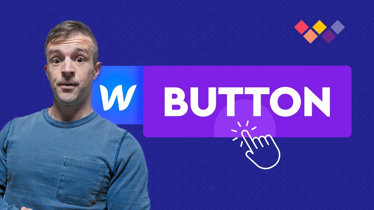 Webflow Interaction: Google Material Design 2 Style Button - YouTube