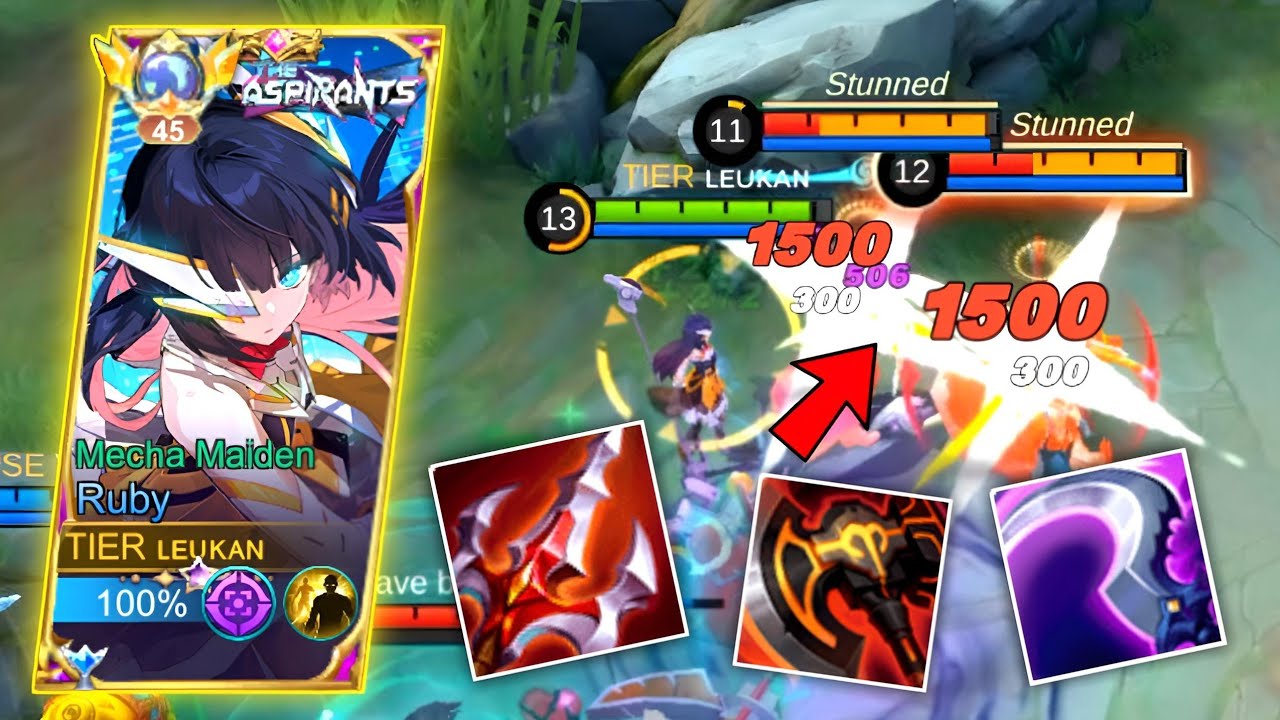 RUBY MAX COOLDOWN + DAMAGE BUILD IS ABSOLUTELY CRAZY!🔥RUBY MOBILE ...