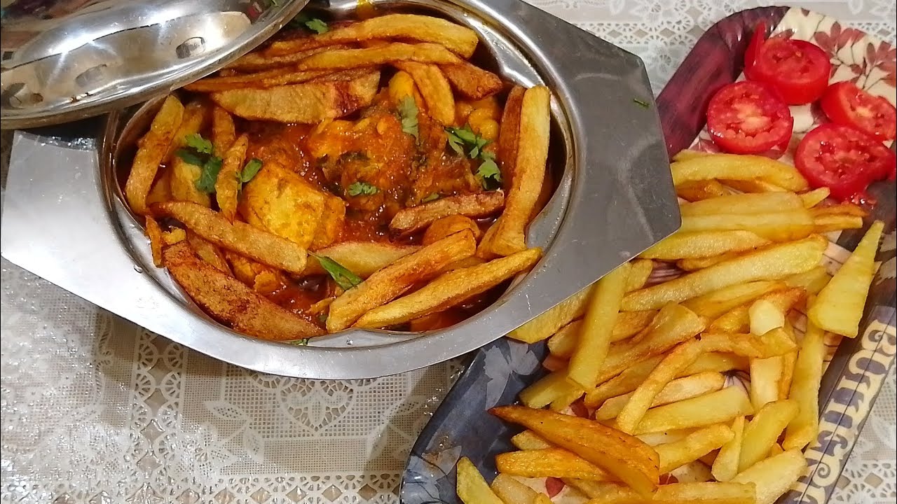 smokichickhen korma/chicken korma with fries recipe/chickhen ka karahi ...