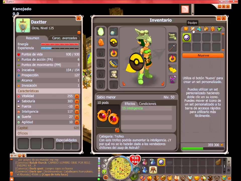 Dofus - Presentación Ocra 125 [Set y características] - Daxtter - YouTube