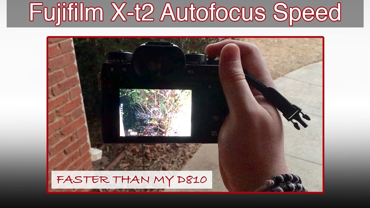 Fujifilm X-t2 Autofocus Speed Test! Way Faster Than My D810! - YouTube