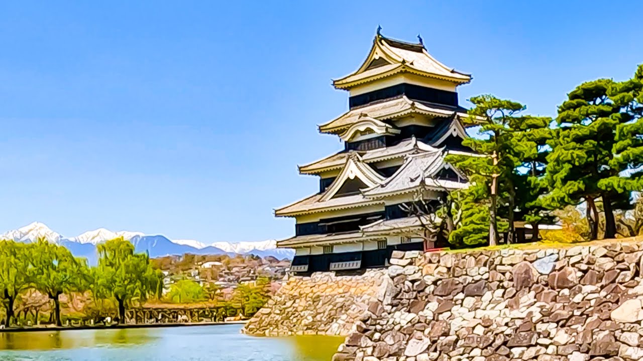 [Japan's National Treasure] 🌸Matsumoto Castle in Spring🏯 - YouTube