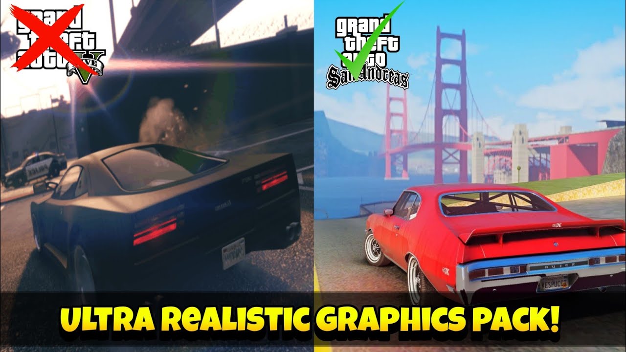 Best ultra realistic graphics mod for gta san andreas supports all ...