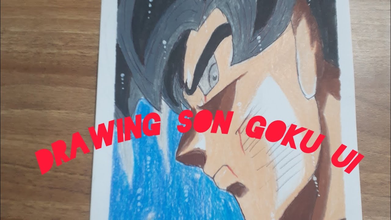 drawing son goku ui - YouTube