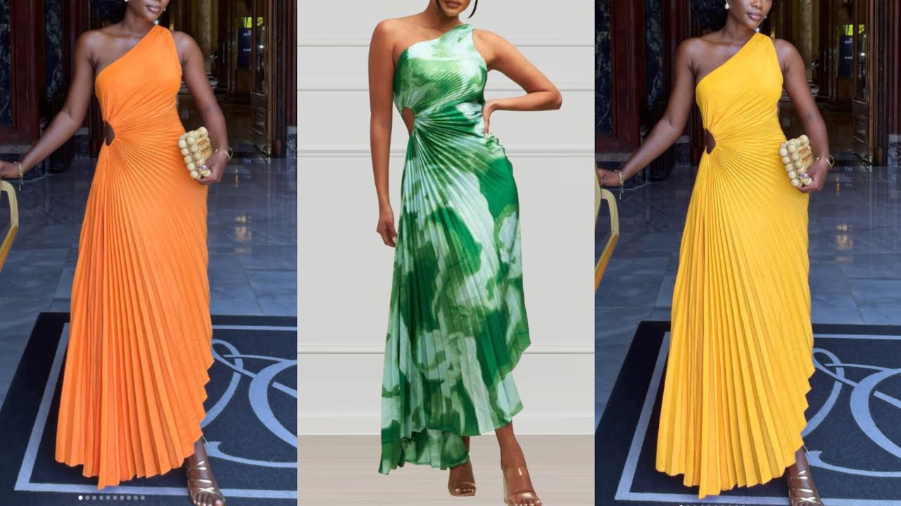 HOW TO SEW A ONE SHOULDER SIDE RUCHED DRESS - YouTube