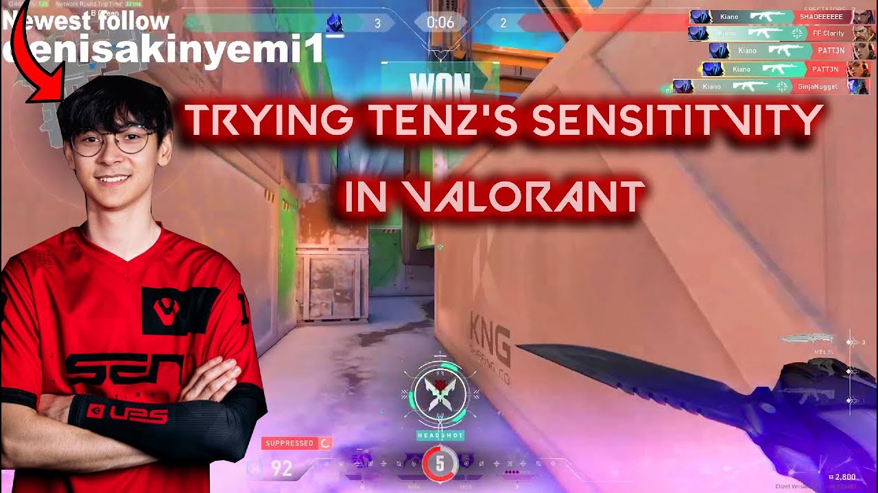 TRYING TENZ'S SENS IN VALORANT - YouTube