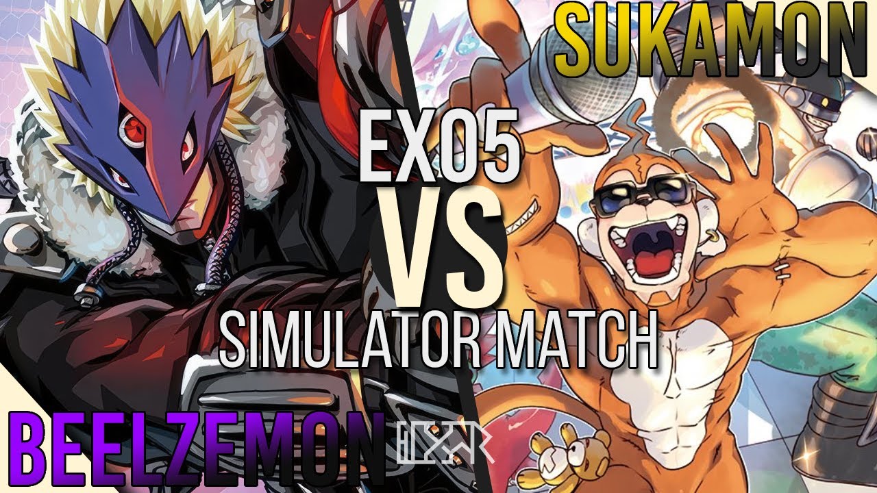 Beelzemon Gacha vs Sukamon [Digimon TCG EX05 DCGO Simulator Match ...